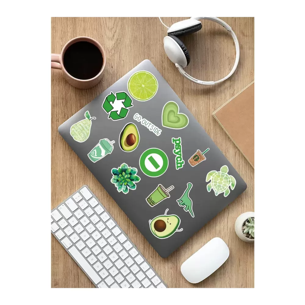 Vsco Green Laptop Notebook Tablet Sticker Set Sticker Set - ARSET21A ...