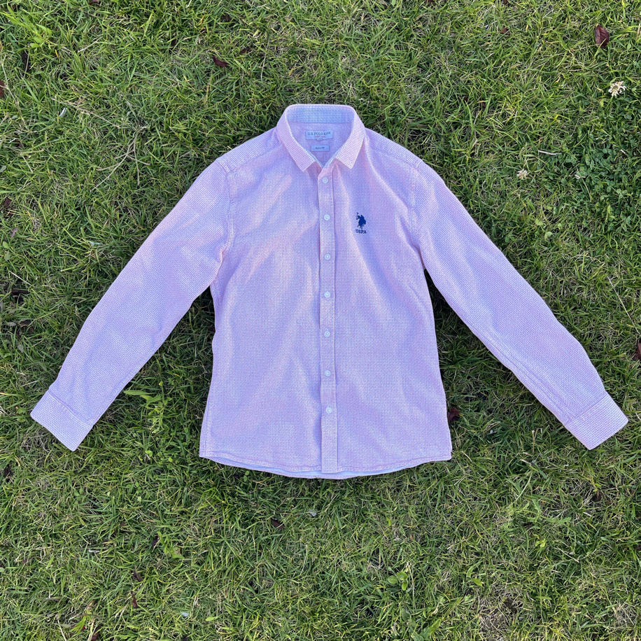 US Polo Desenli Gömlek | Archewear1