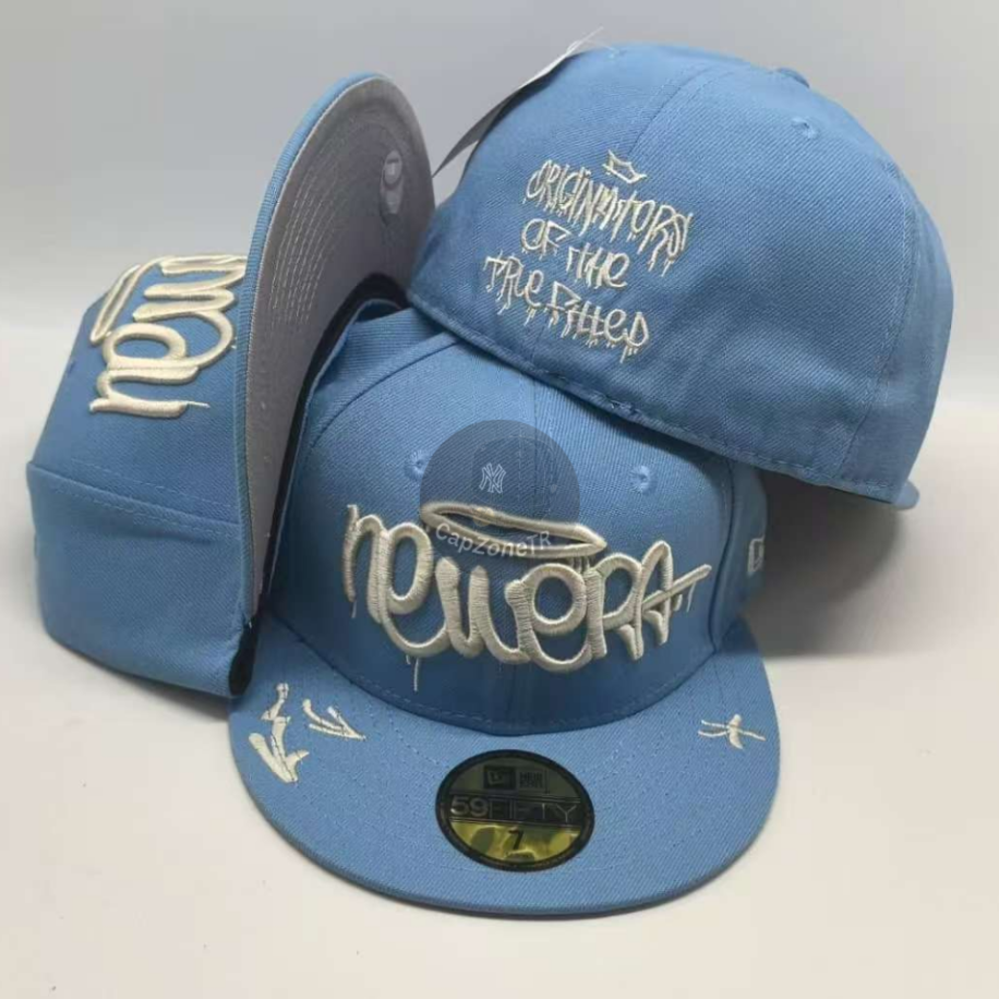 New Era Graphic Pastel Blue 59FIFTY Fitted Cap | CapZoneTR