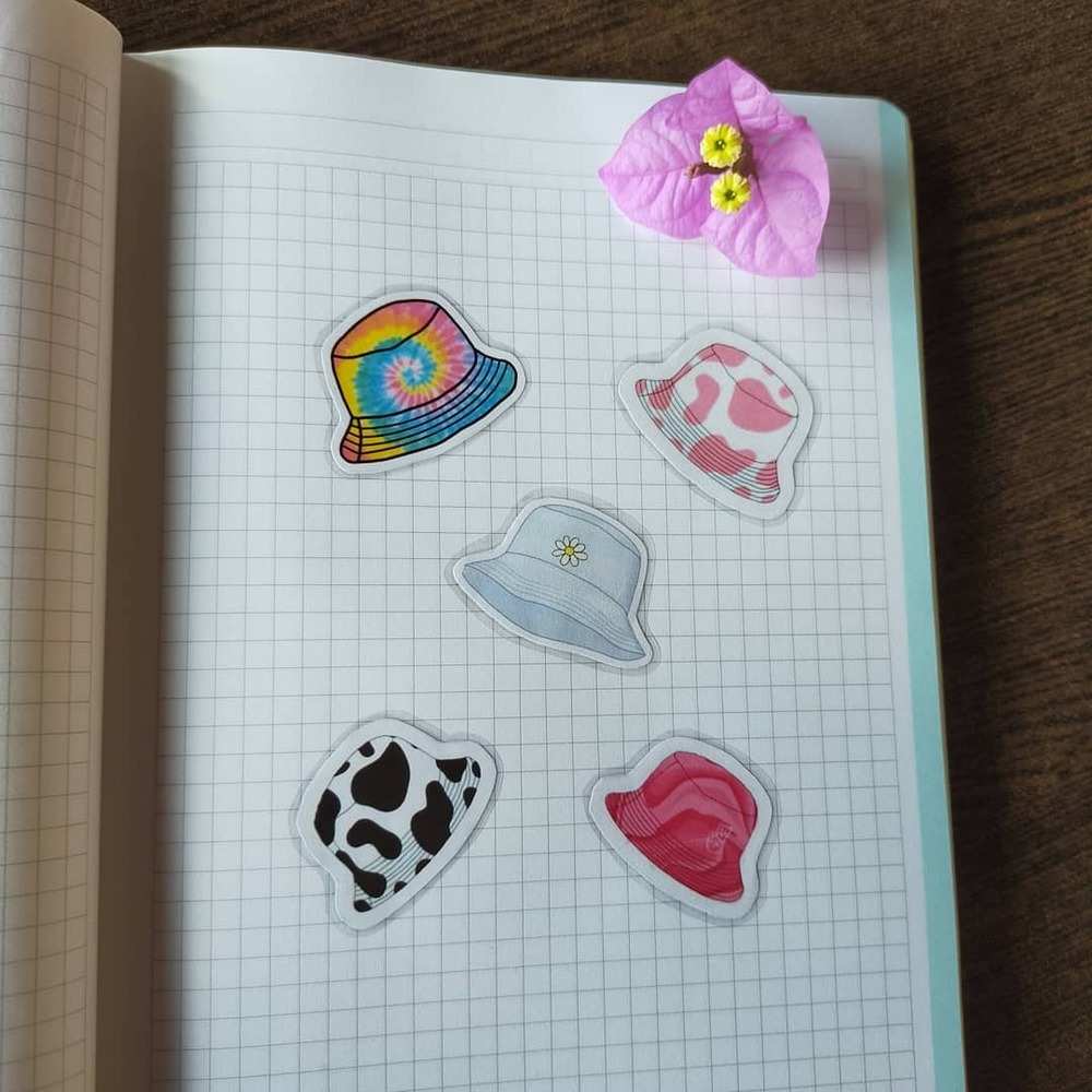 Bucket hat sticker seti | Crocusticker