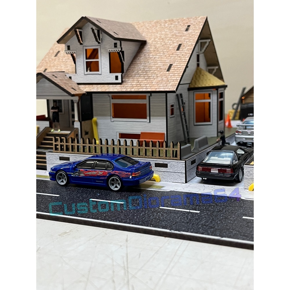 1:64 Ölçek - Toretto House Diorama | Custom Diorama 64