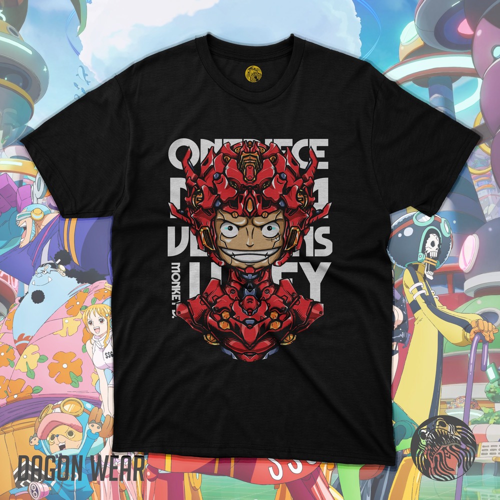 One Piece Mecha Monkey D. Luffy (Alt-1) Oversize Unisex T-Shirt | Dagon ...
