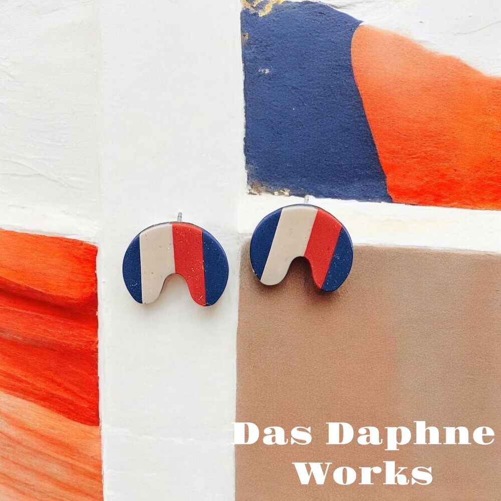 Lacivert Küpe No:2 | Das Daphne Works