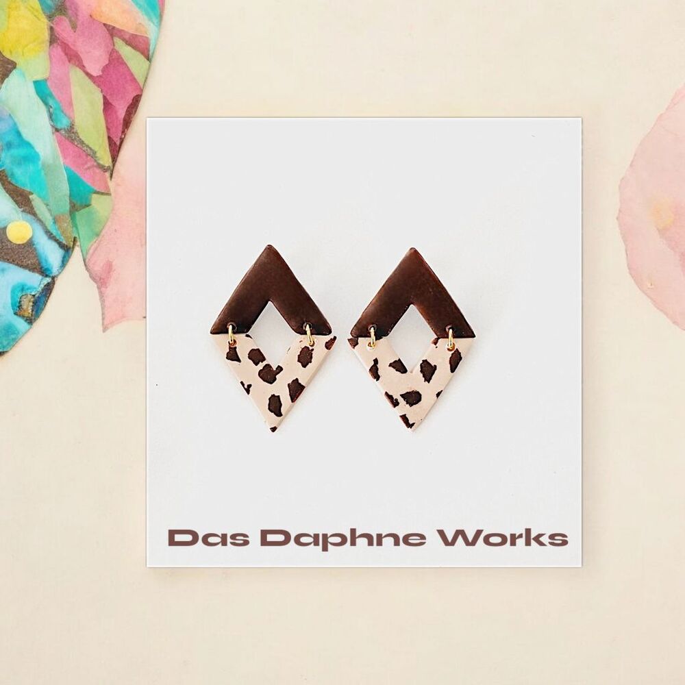 Leopar No:4 Küpe | Das Daphne Works