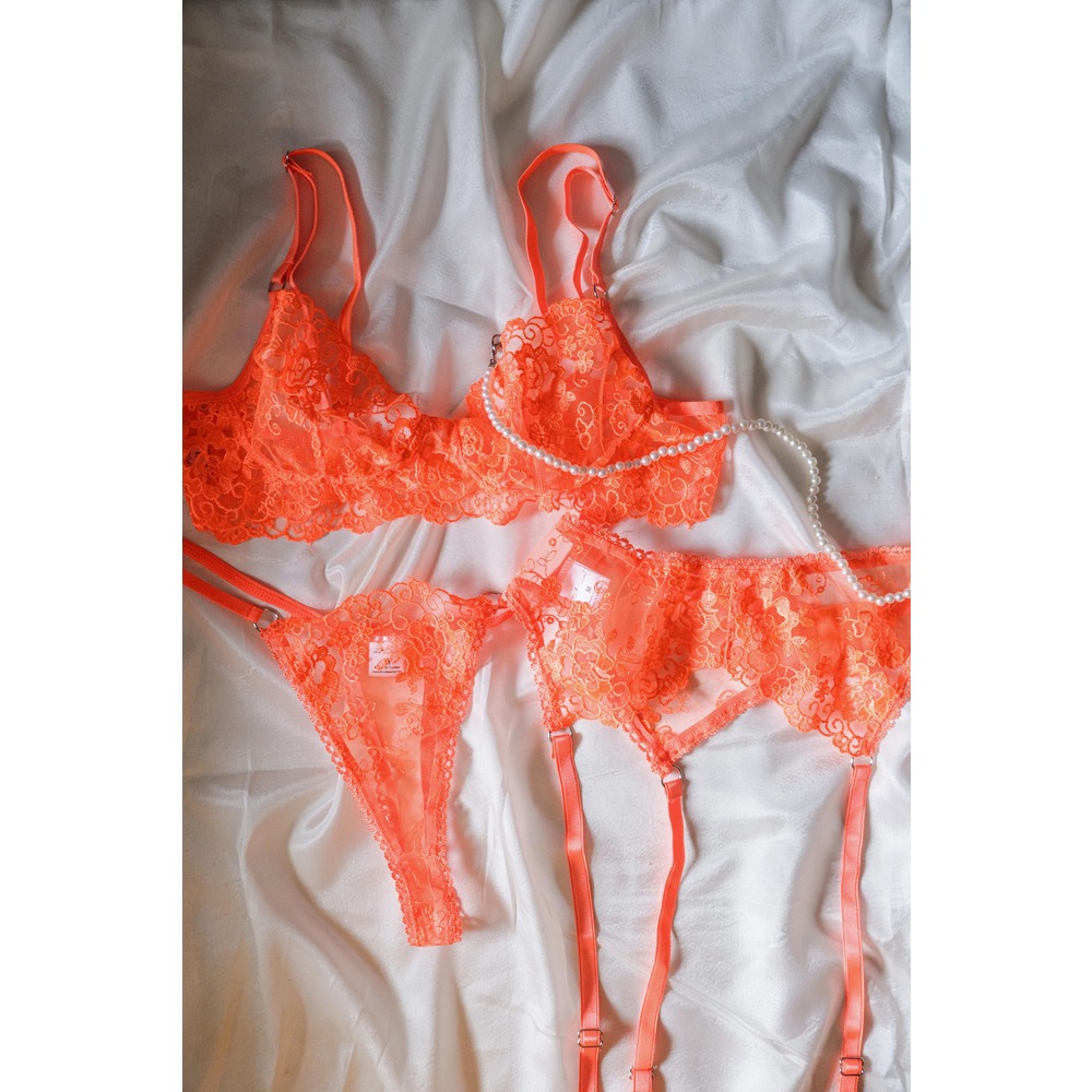 CLEO ORANGE BRA SET | DeepDesiree
