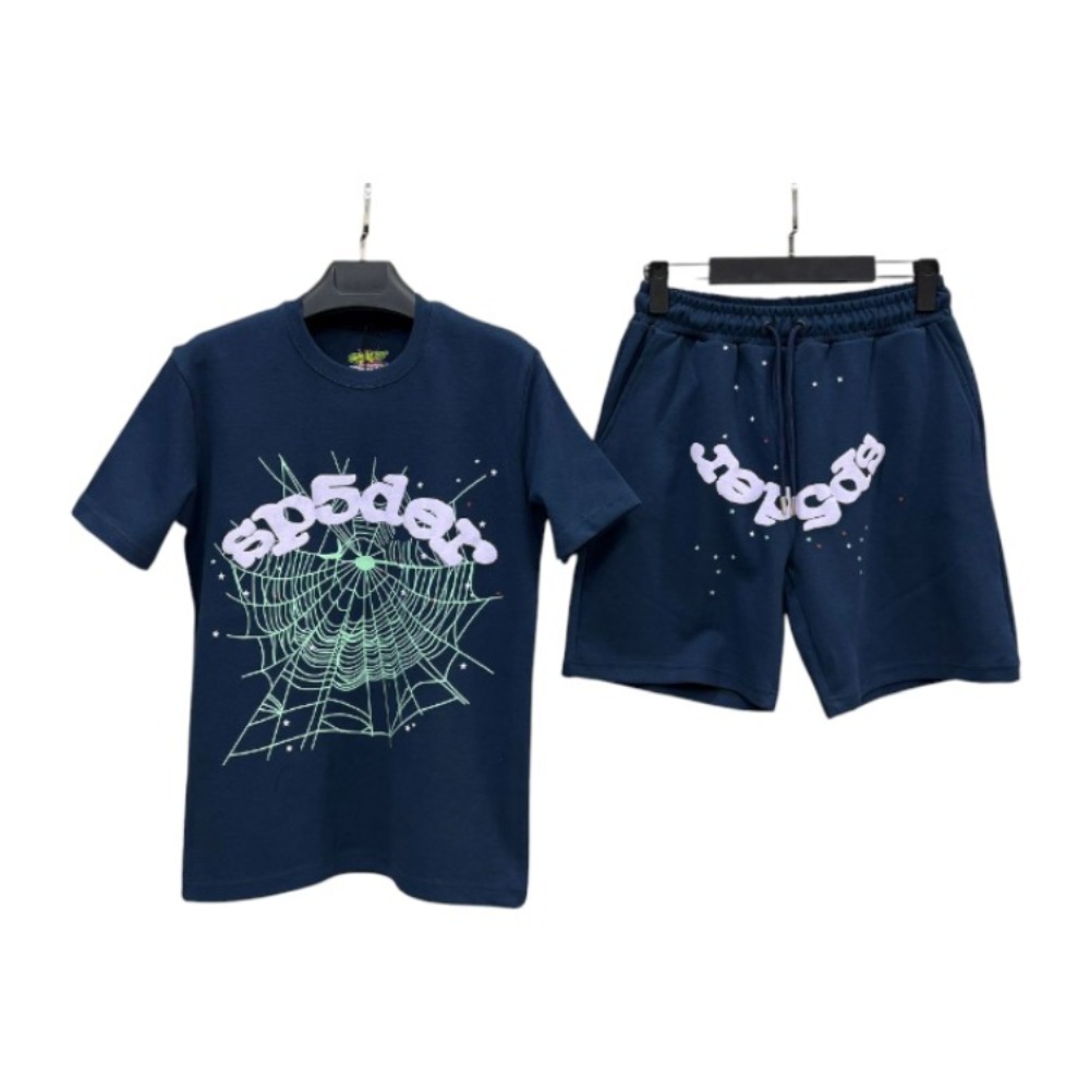 Sp5der Full Set Navy Blue | Fless Wear