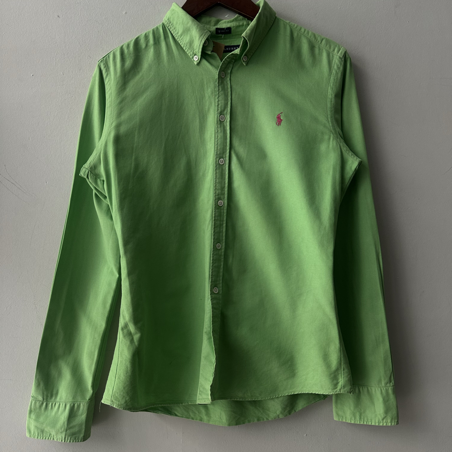 “14” size Ralph Lauren yeşil gömlek | Hellraiserwear