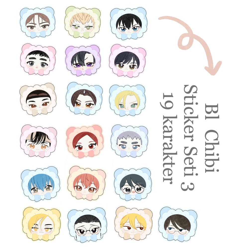 Bl Chibi Sticker Seti 3 | Kitcatshopie