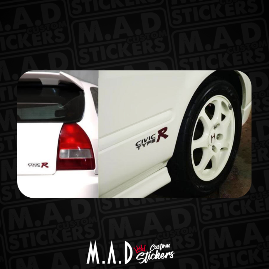 EK9 Type-R sticker set | M.A.D Stickers