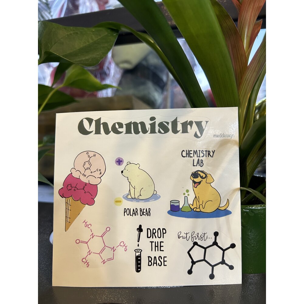 chemistry lab sticker seti | MED DESIGN