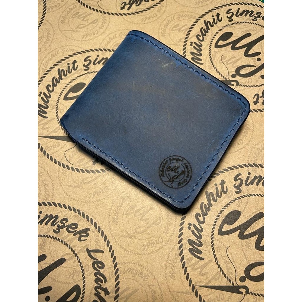 BILLFOLD MAVİ ///M | Mücahit Şimşek Leather Craft