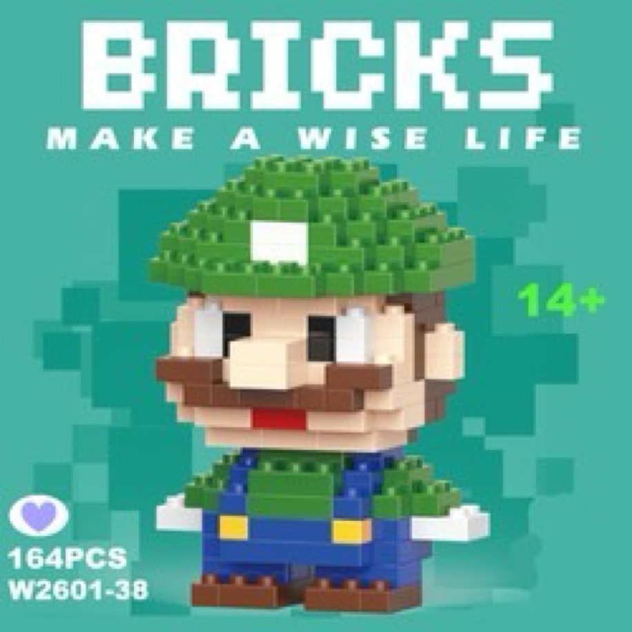 Luigi Süper Mario Mini Bricks | Nutechie Mini Bricks