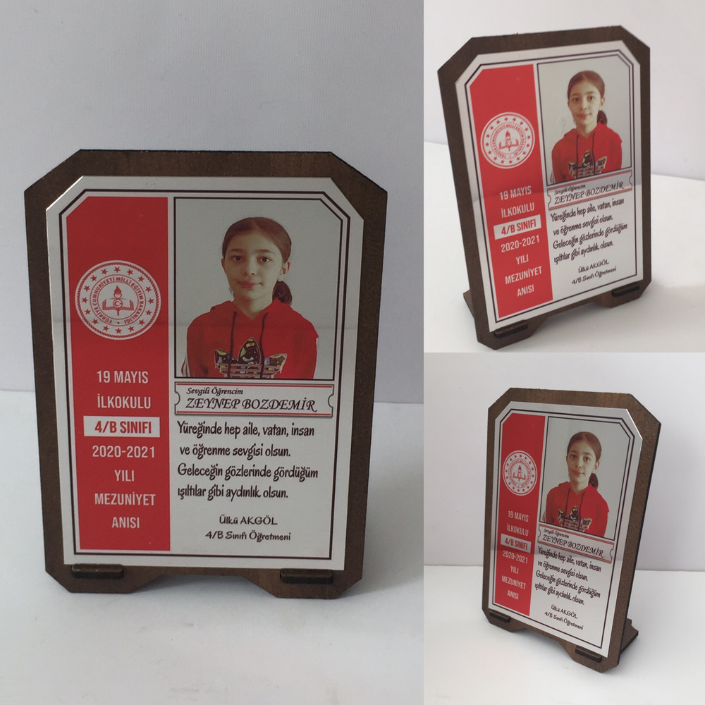 Ahşap Plaket | Okul ve öğrenci Ürünleri