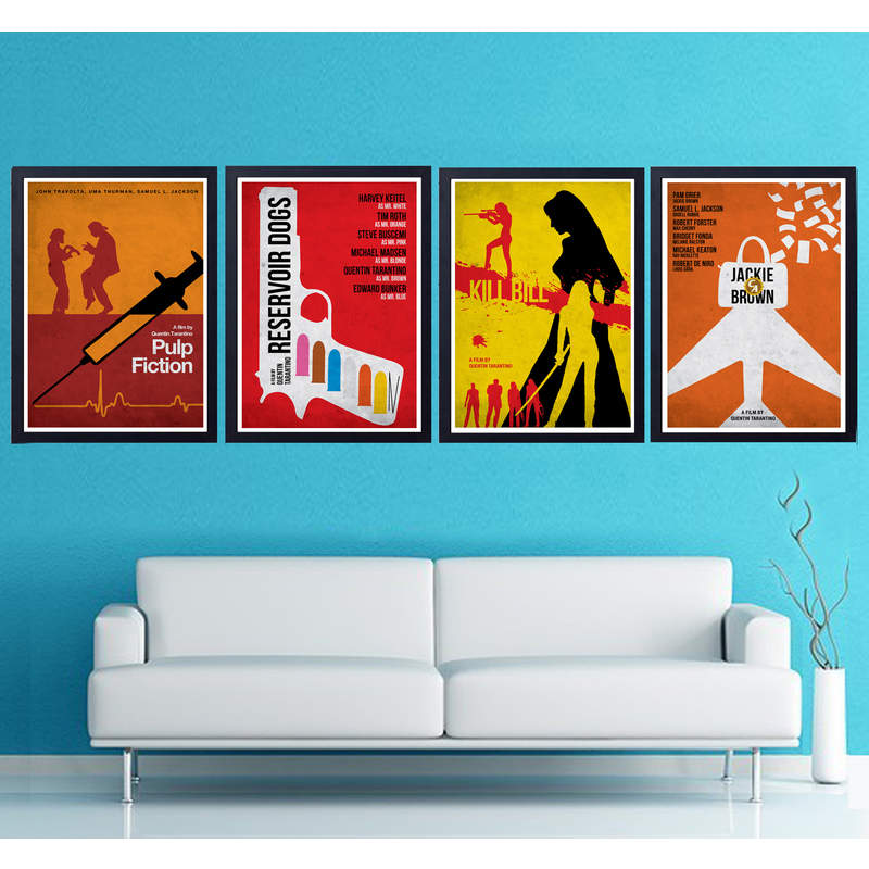 Quentin Tarantino Minimalist Movie Poster. Set of 4 prints. Kill Bill ...