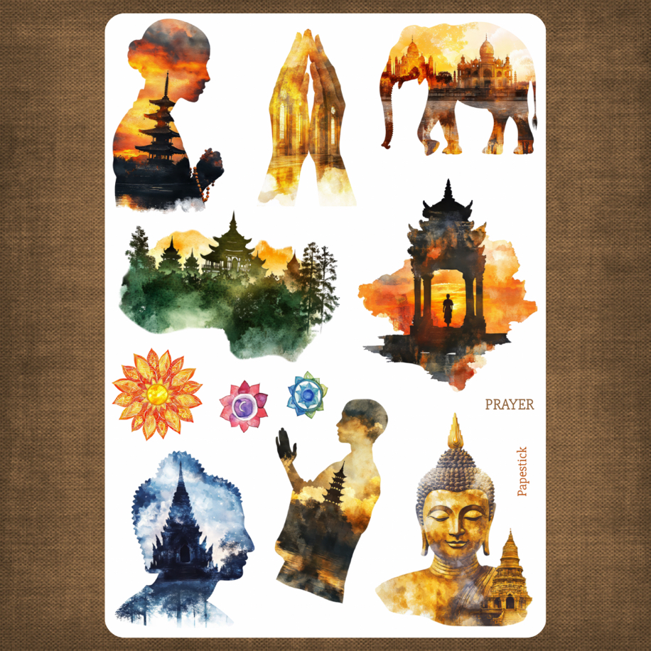Prayer Dua Sticker Şeffaf | Papestick Sticker Scrapbook Studio