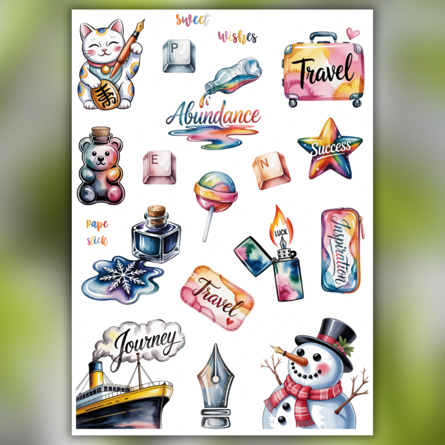 Sweet Wishes - Dolma Kalem Sticker | Papestick Sticker Scrapbook Studio