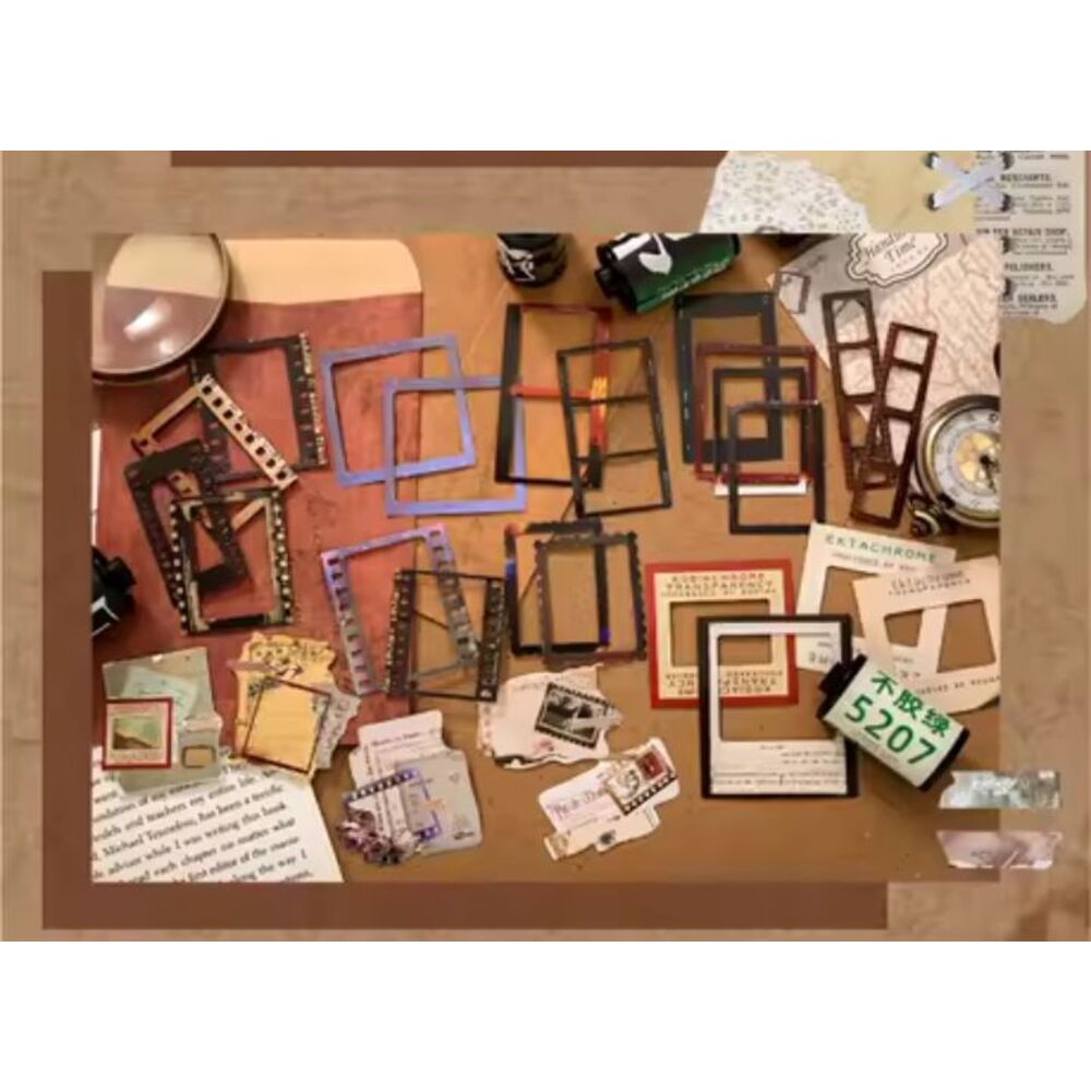 Handmade time die cut sticker | Papillon Journal