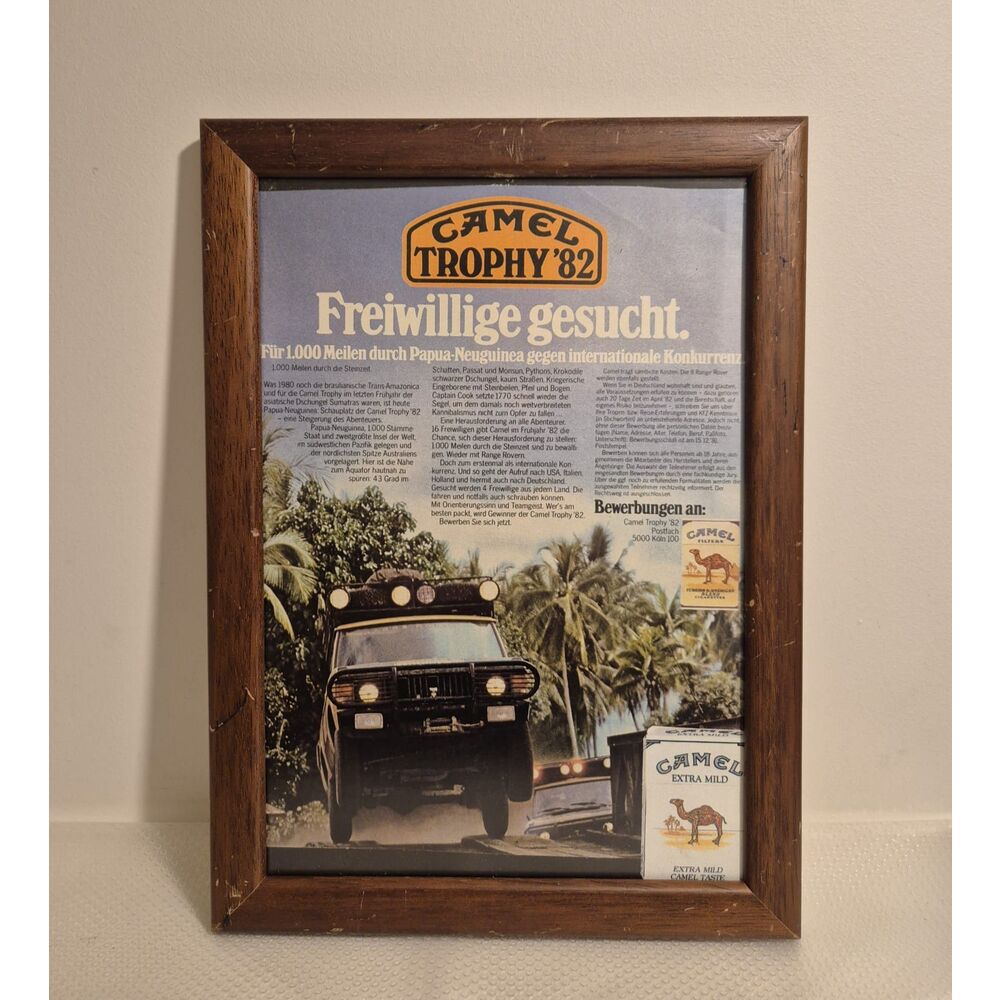 CAMEL TROPHY 1982 REKLAM TABLOSU | RETRO PAZARI COLLECTION