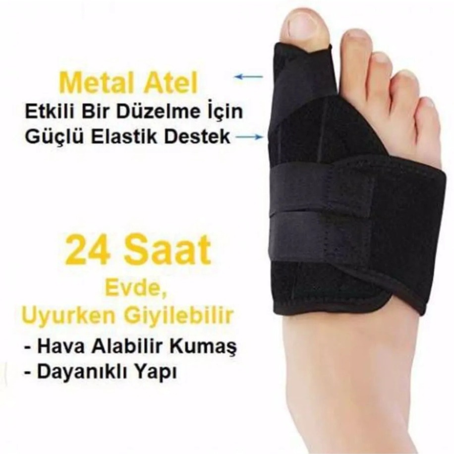 Raınwax Halluks Valgus Gece Ateli Ayak Baş Parmak Bunyon Koruyucu 1 ...