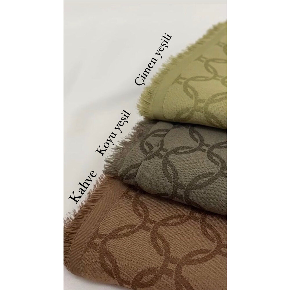 Zincir Desen Şal -Koyu Yeşil | Seelupsscarf