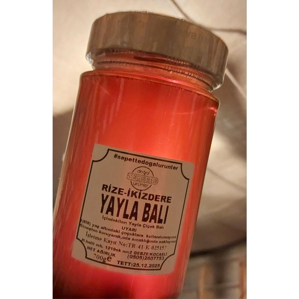 RİZE İKİZDERE YAYLA BALI 700g | Sepette Doğal Ürünler