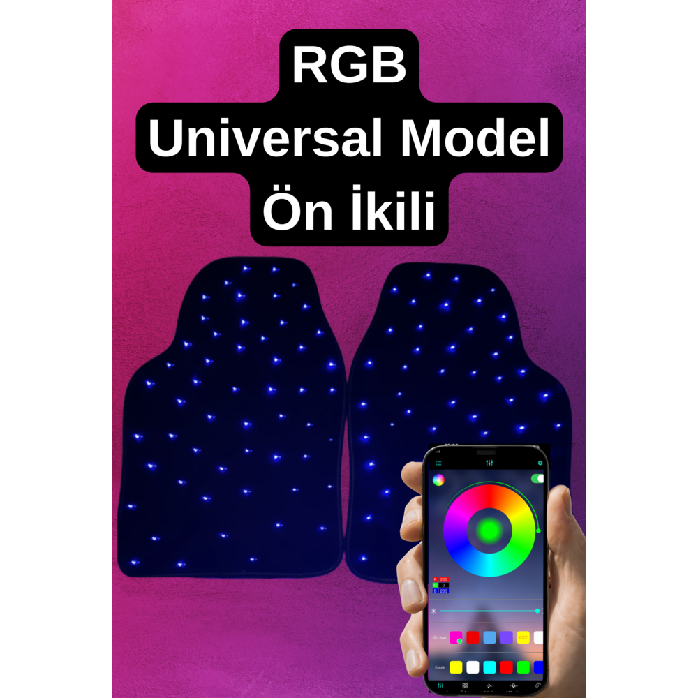 RGB - Universal Model Ön İki Paspas | Starlight Car Mat