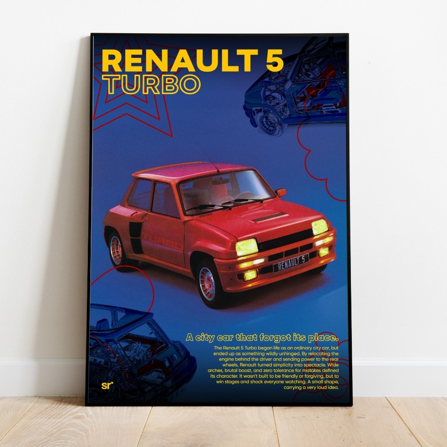 Renault 5 Turbo Poster | SunRiseClub