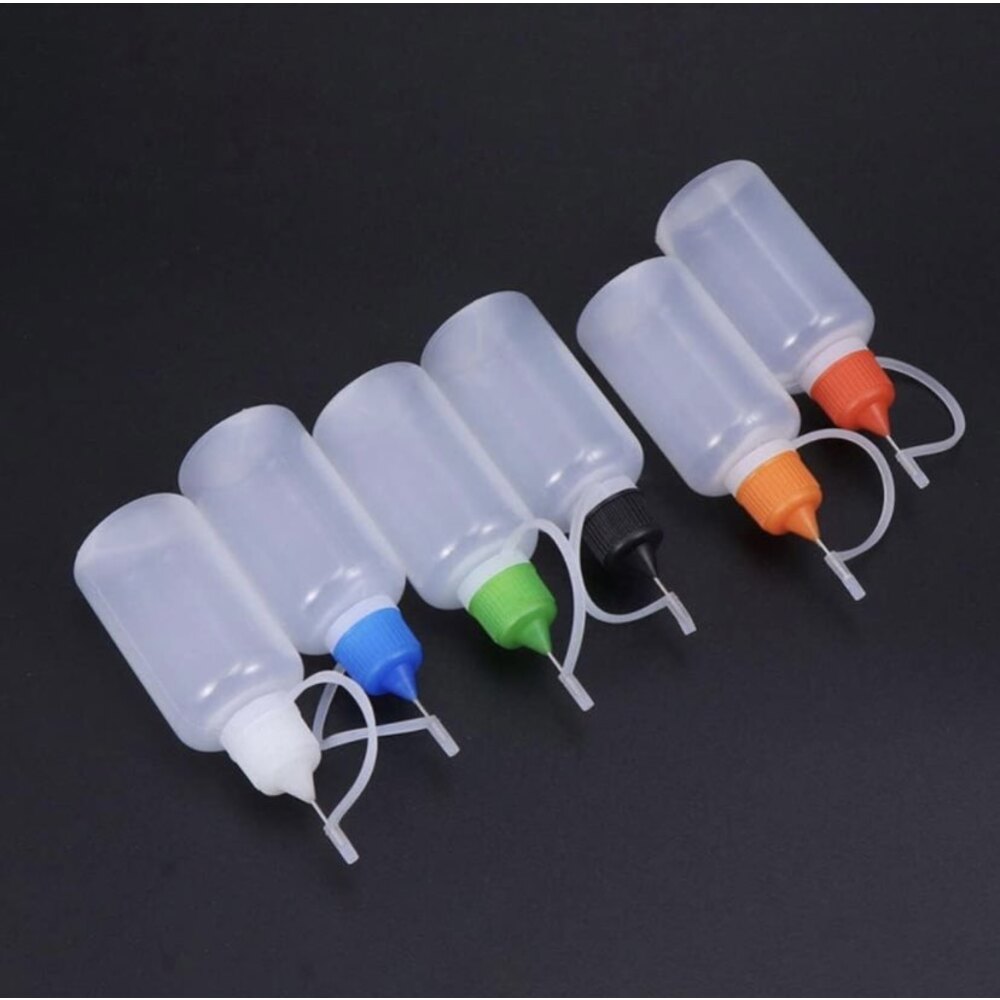 İğne Uçlu Yapıştırıcı, Wax Şişesi Sıkma Damlalık Şişe 30 ml | ToCraft