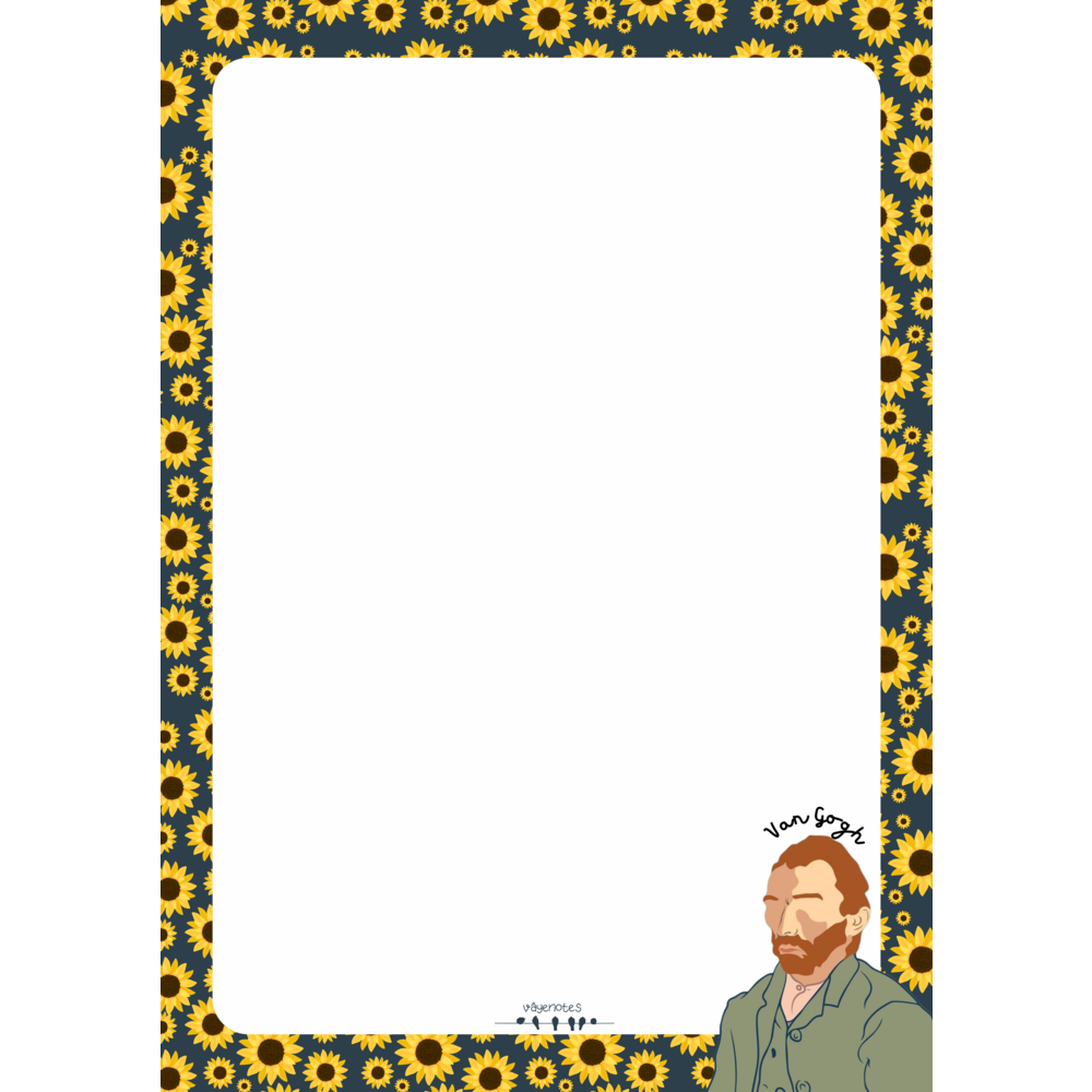 Van Gogh A4 Memopad | Vayenotes