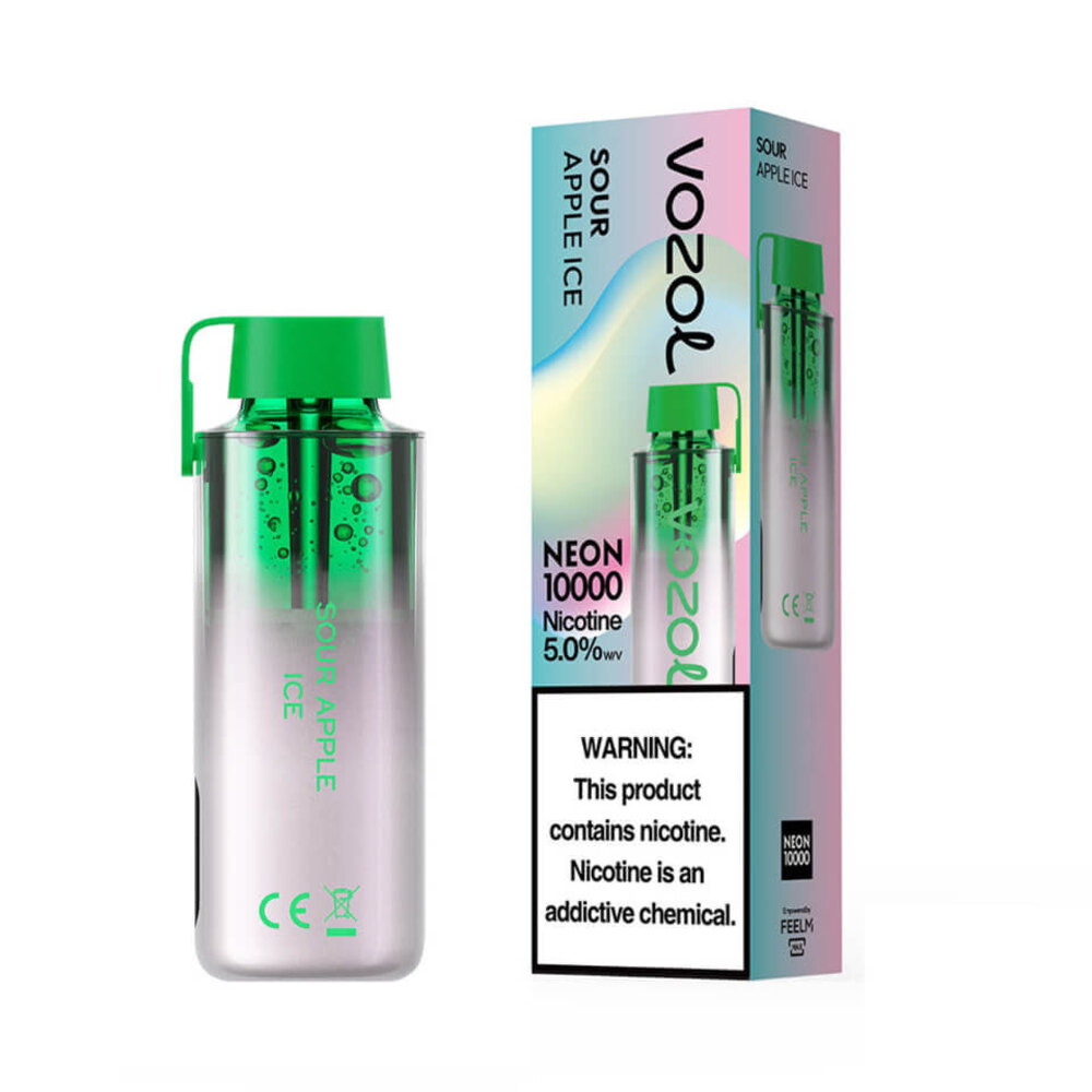 VAZOL 10000 SOUR APPLE ICE (EKŞİ ELMA+NANE) | AURA TOBACCO