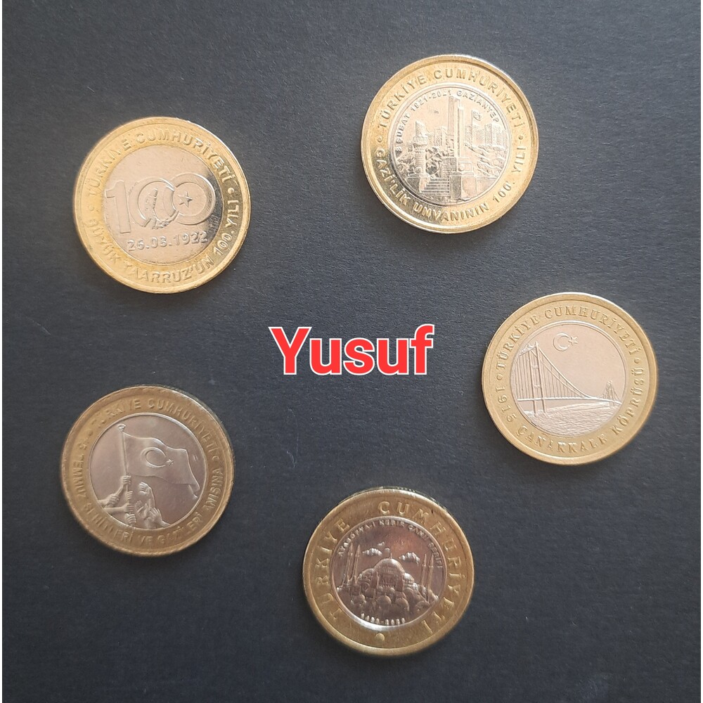 5 li Hatıra Para Seti | YUSUF HATIRA VE KOLEKSİYON PARALARI