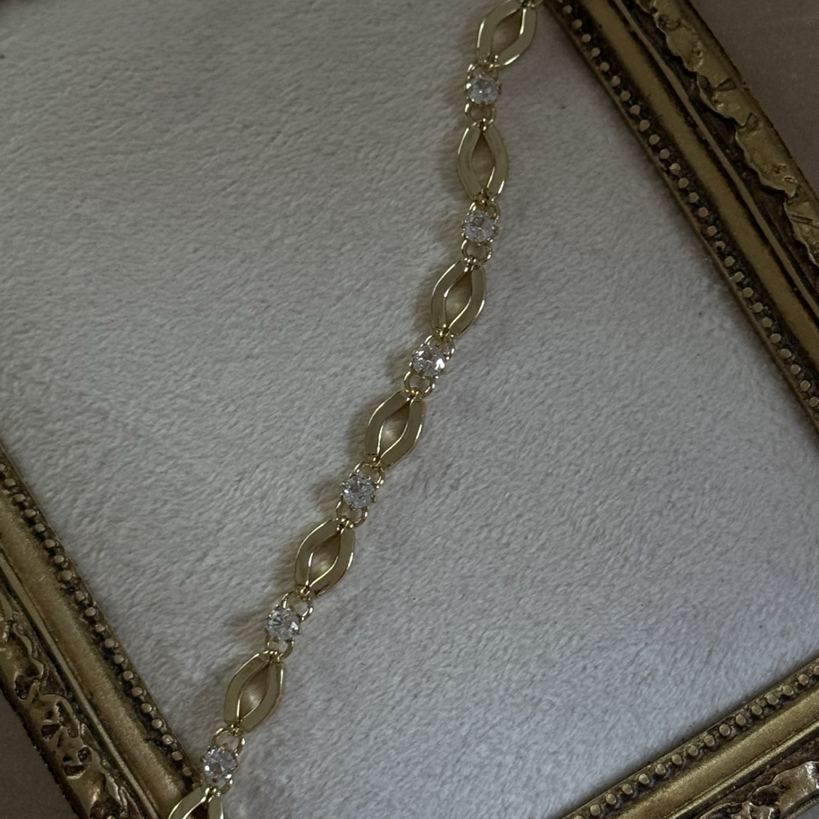 Xuping Gold Halka Taşlı Bileklik | Zenda.co