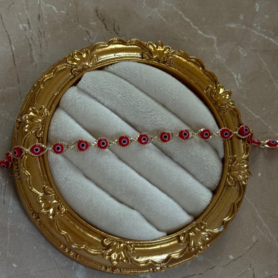 Xuping Gold Kırmızı Nazar Bileklik | Zenda.co
