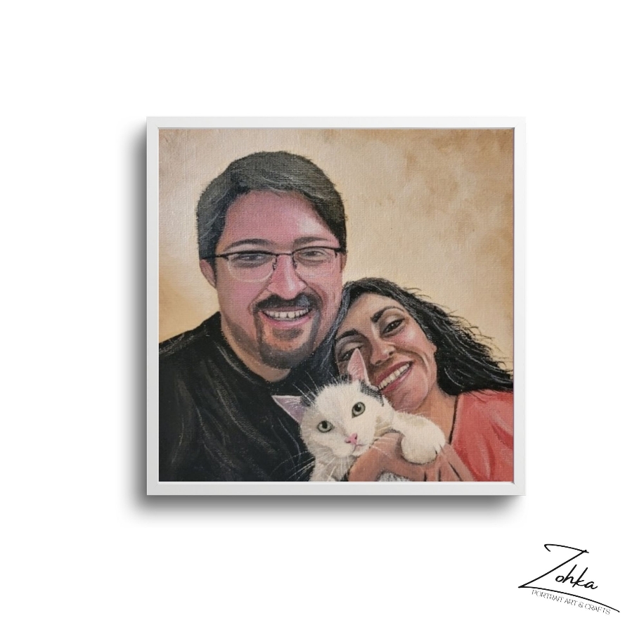 Portre Tablo 15x15 / Custom Tablo | Zoshka Art & Portrait