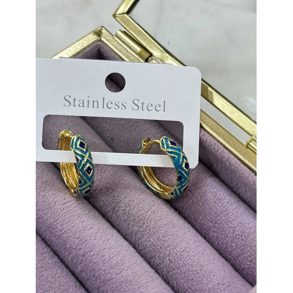 Çelik gold küpe | anjely__jewelry
