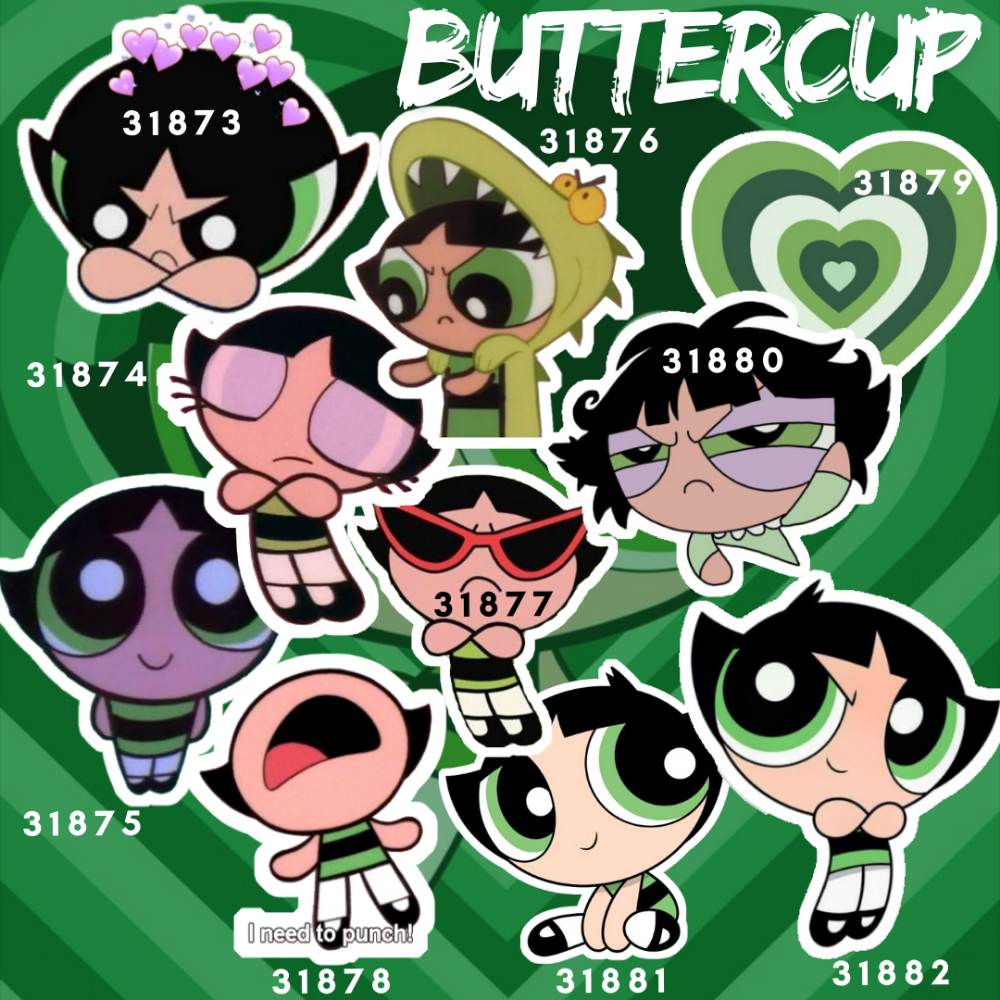 Powerpuff Buttercup Sticker Seti | Arminedra