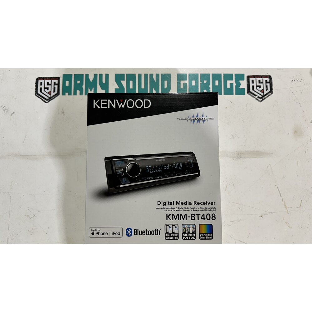 Kenwood KMM-BT408 3.5 volt 3 rca dsp işlemci + flac | Army Sound Garage