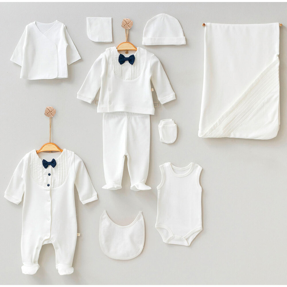 Pugi baby 0-3 ay Nervürlü Lacivert 10 lu set | balon_kutusu_konya