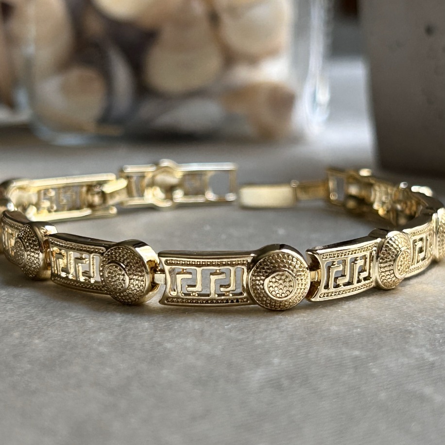 CELESTİA Yükseltili Zincir Detaylı Altın Renkli Xuping Bileklik ...