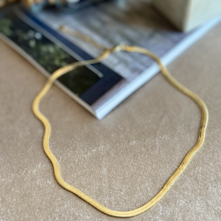 DİRİTTO (İtalyan Zincir) KOLYE 40+5 CM - 4 MM | BİJUKO TAKI