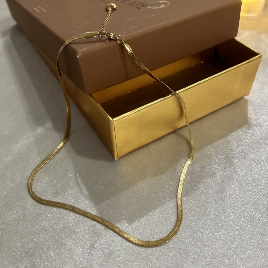 DİRİTTO (İtalyan Zincir) KOLYE 40+5 CM -3 MM | BİJUKO TAKI