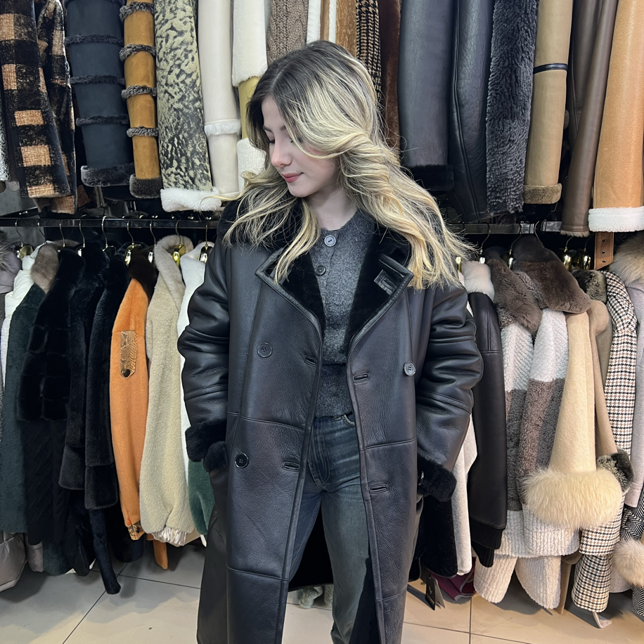 Hakiki Deri Hakiki Kürk uzun Dublonka | BREND LEATHER and FUR
