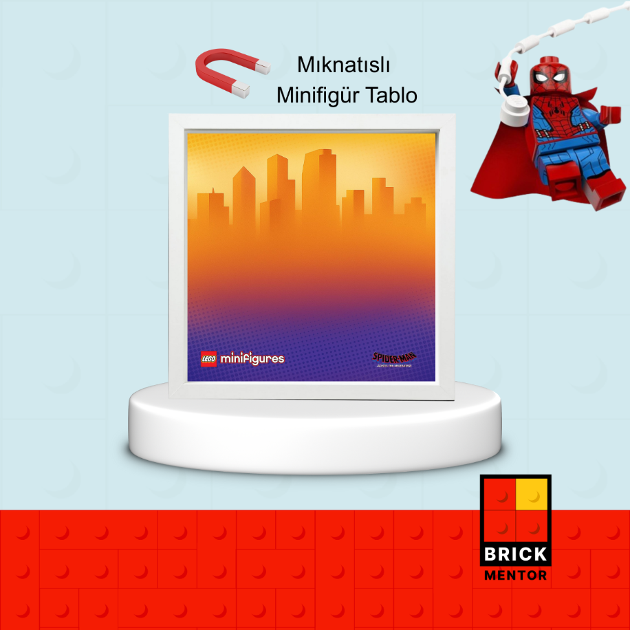Spider man 25x25 cm Tablo | Brick Mentor Shop