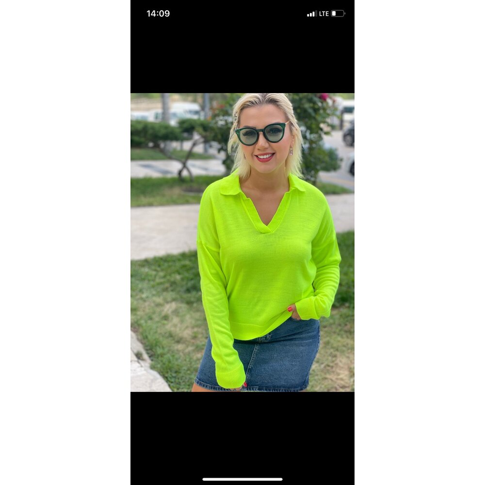 Neon mevsimlik triko | Büşra YAŞAR
