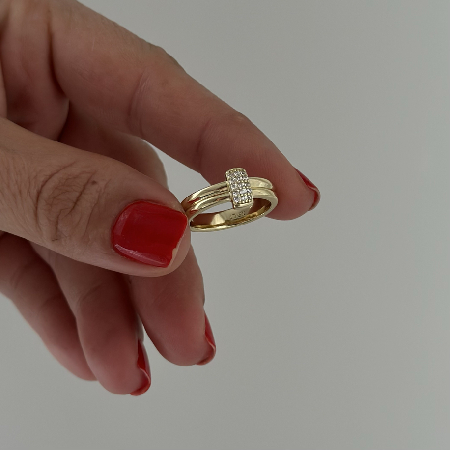 Xuping 14k herniy yüzük | Candan Accessories