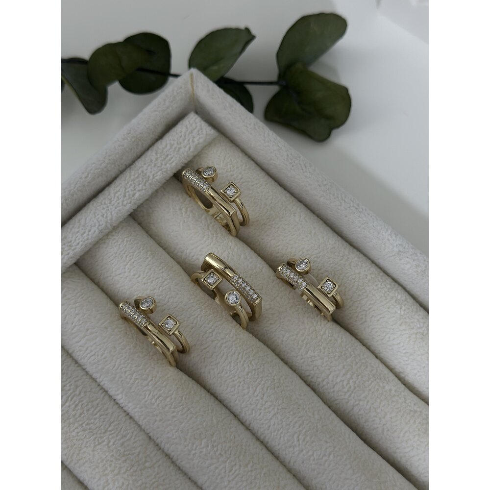 Xuping 14k 2li ölçülü yüzük | Candan Accessories
