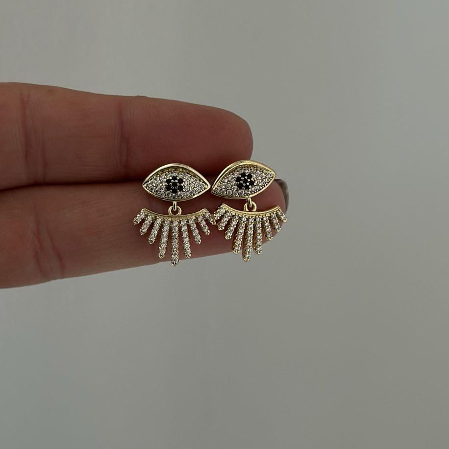 Xuping 14k eye küpe | Candan Accessories