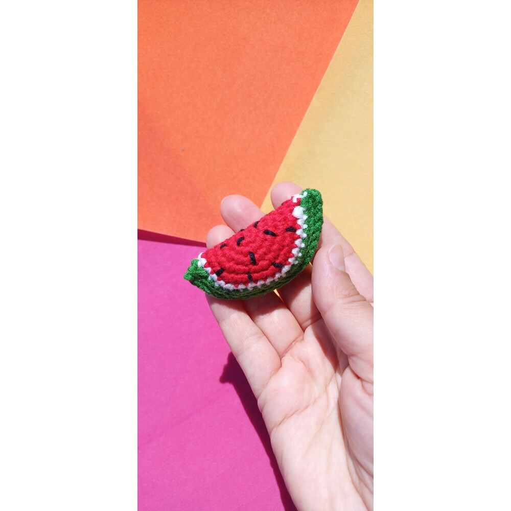Amigurumi Karpuz Broş | cococraft
