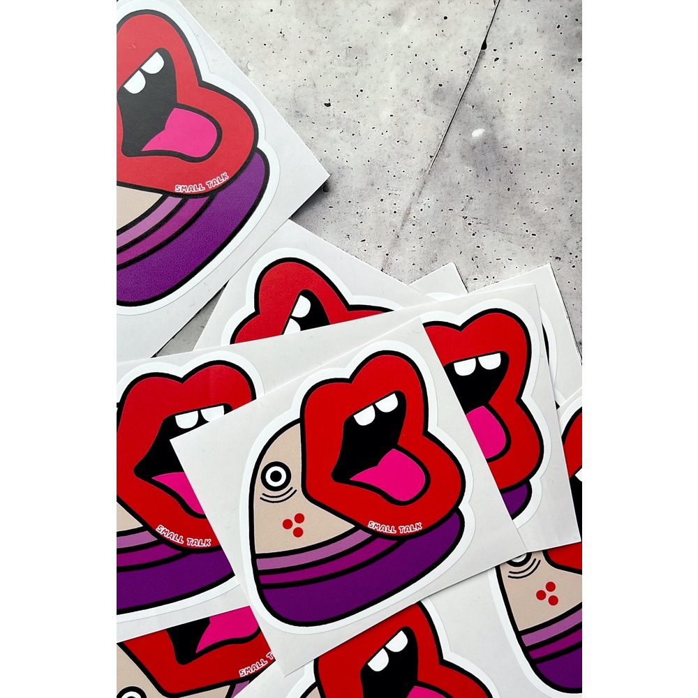 SMALL TALK STICKER | Creative Crush Co.