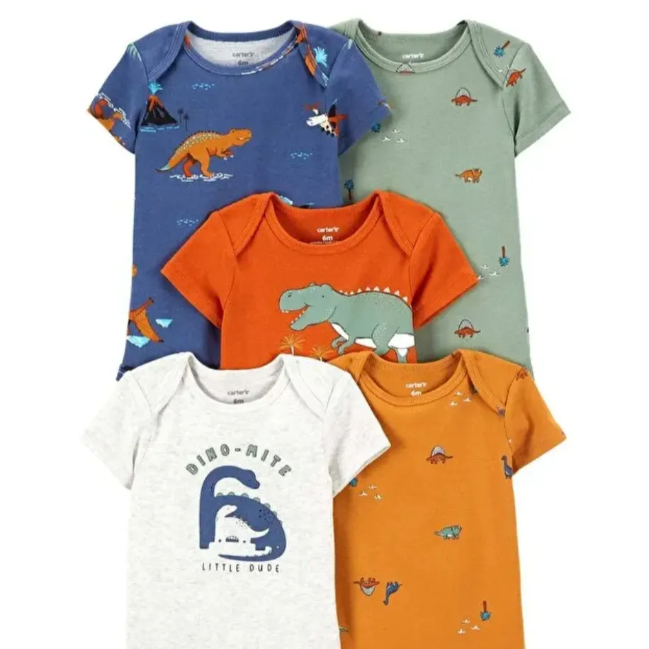 Carter's Erkek Bebek 5li Kısa Kollu Body | Cuddle Corner Kids